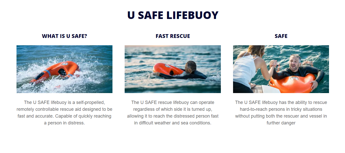 U SAFE – Lifesaving Robotic Buoys